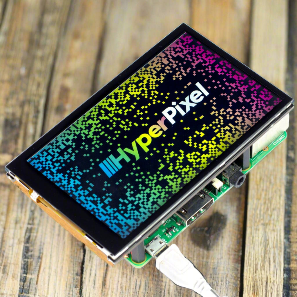 Skärm 4.0" 800x480 DPI Touch HyperPixel till Raspberry Pi, PIM369
